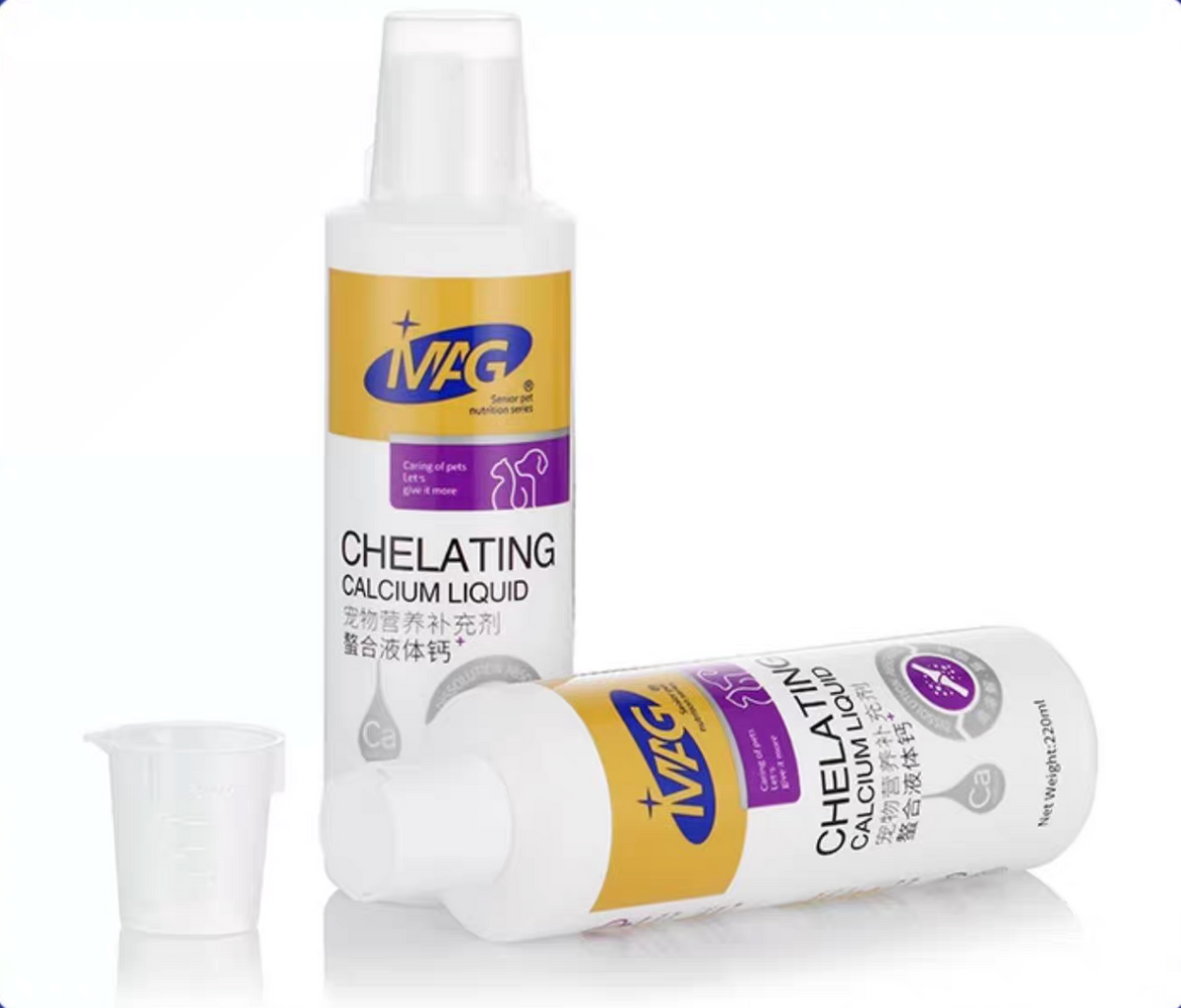 MAG Chelating Calcium Liquids – Pet Bone & Growth Support, 220ml – pppet.ca